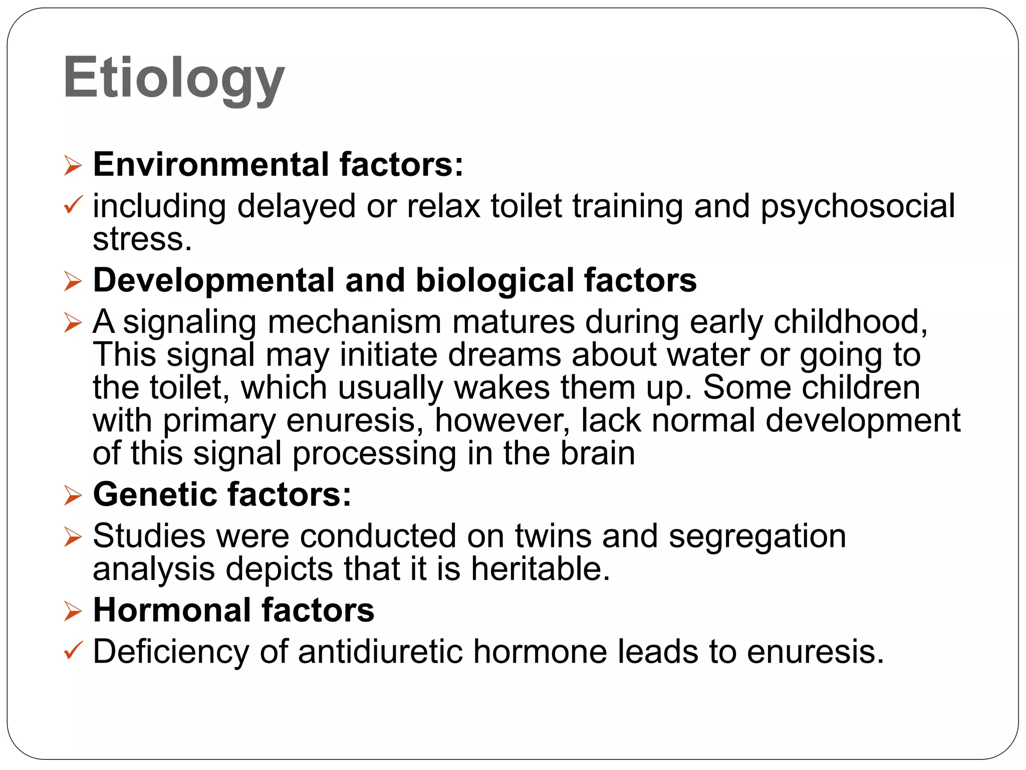 Elimination disorders | PPTX
