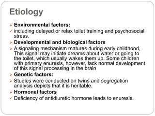 Elimination disorders | PPTX