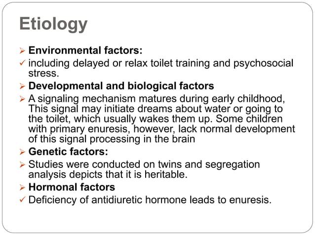 Elimination disorders | PPTX