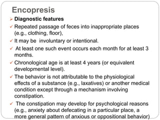 Elimination disorders | PPTX
