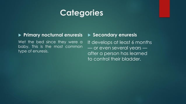 Elimination disorders/ Enuresis/Bed wetting.pdf