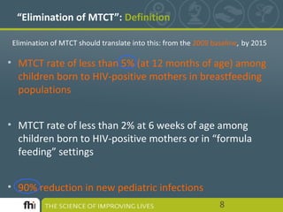 Elimination of mother to child transmission of hiv | PPT