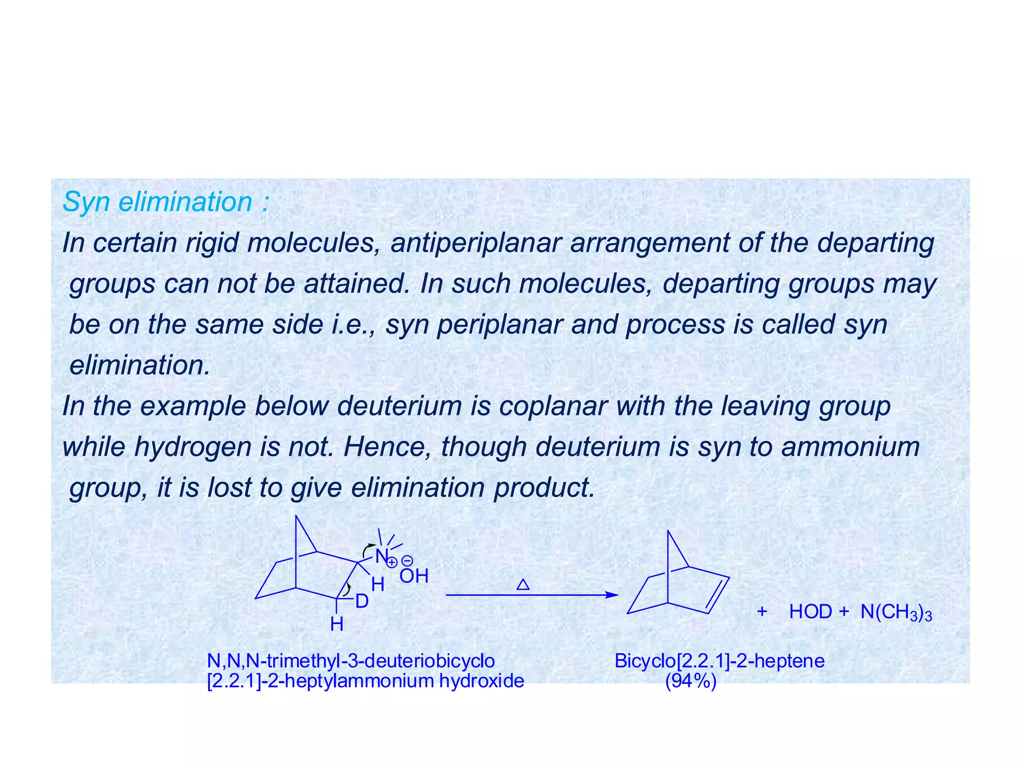 Elimination reaction | PDF