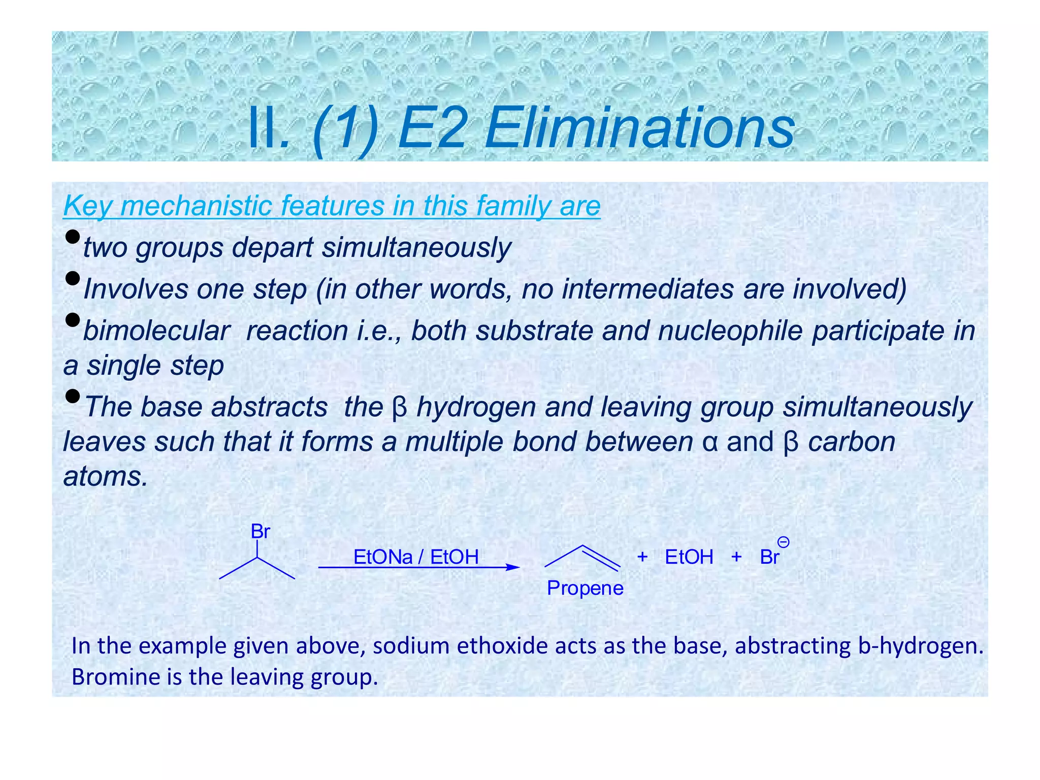 Elimination reaction | PDF