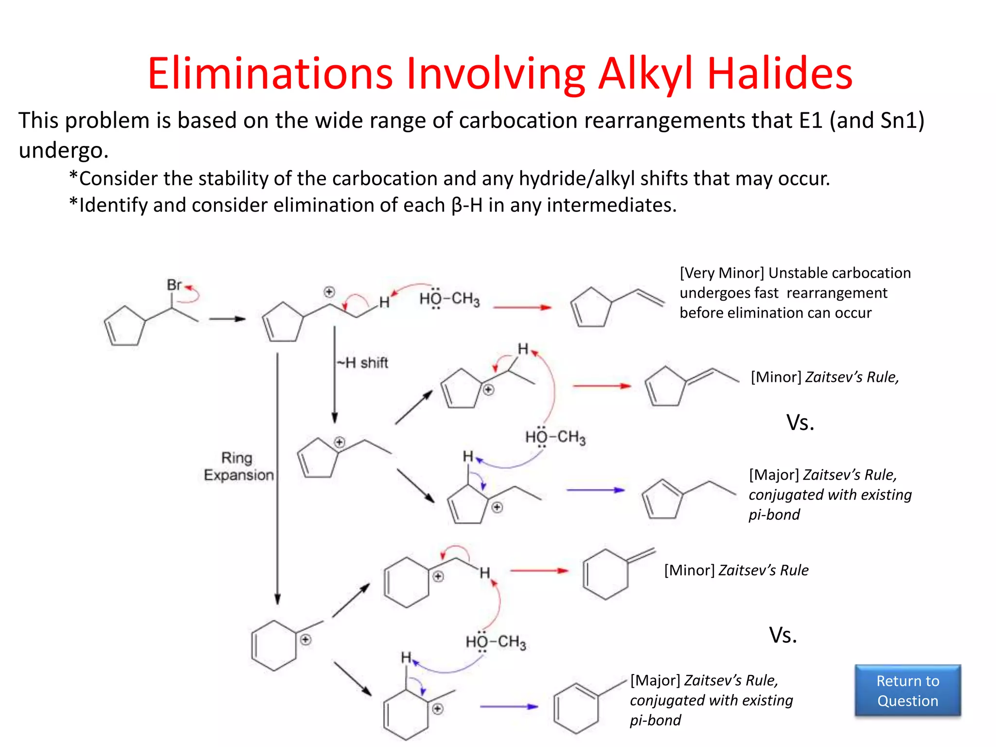 Elimination reaction exercises v3.2 | PPTX | Chemistry | Science