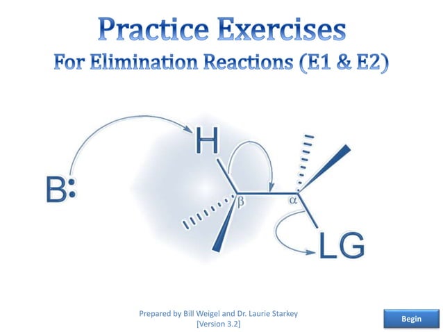 Elimination reaction exercises v3.2 | PPTX | Chemistry | Science