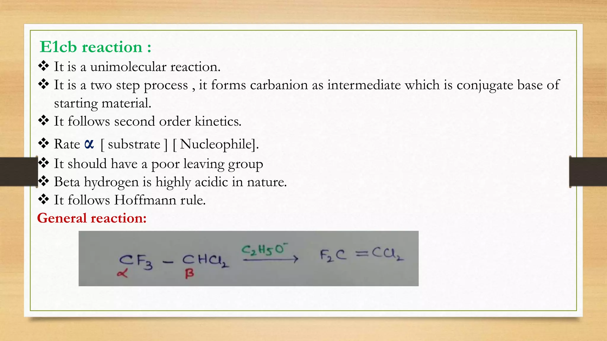 Elimination reactions | PPTX
