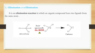 Elimination reactions | PPTX