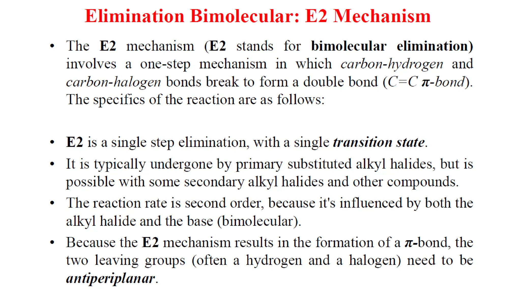 Elimination Reactions-mechanisms and kinetics | PDF