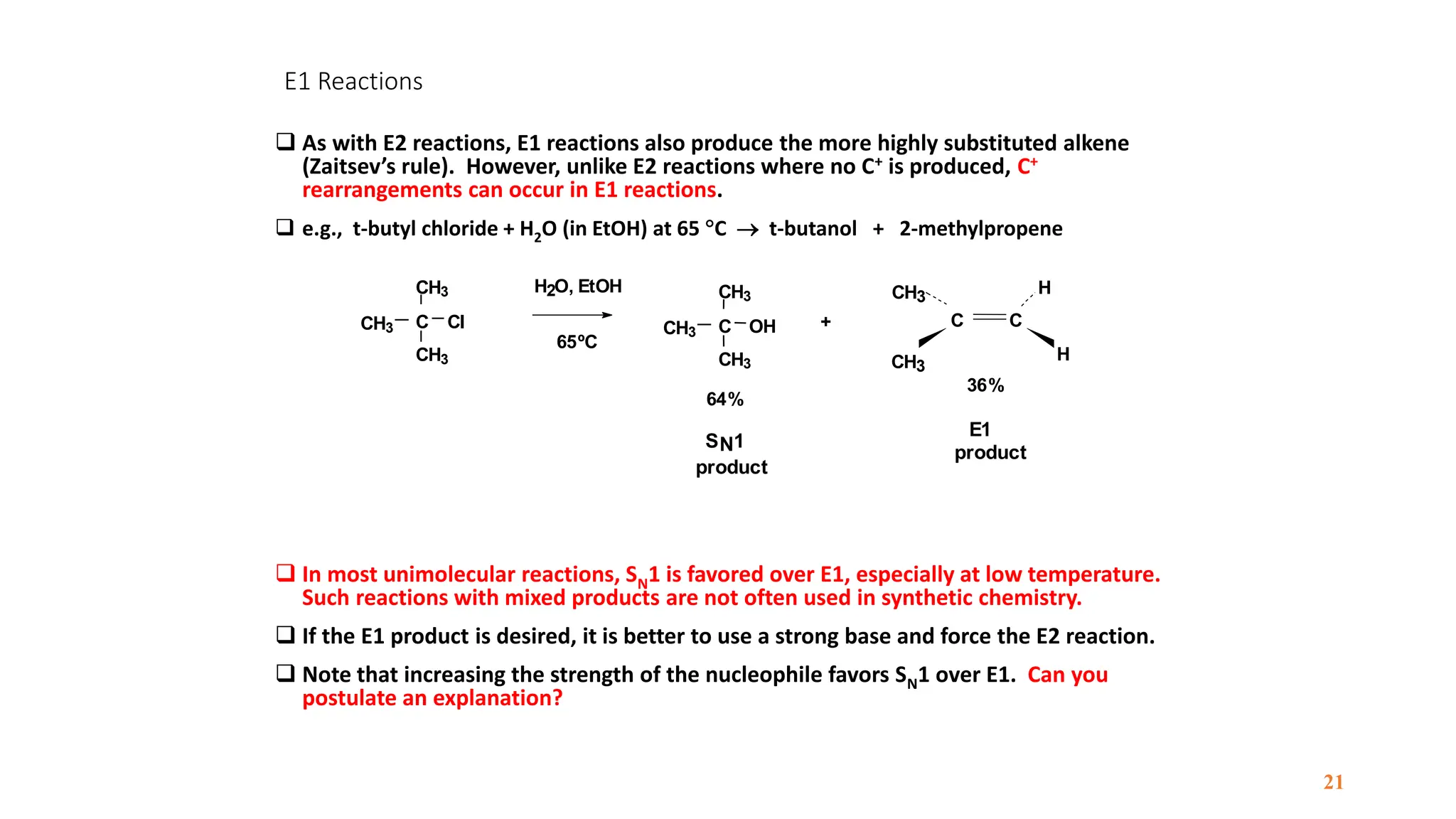 Elimination Reactions-mechanisms and kinetics | PDF