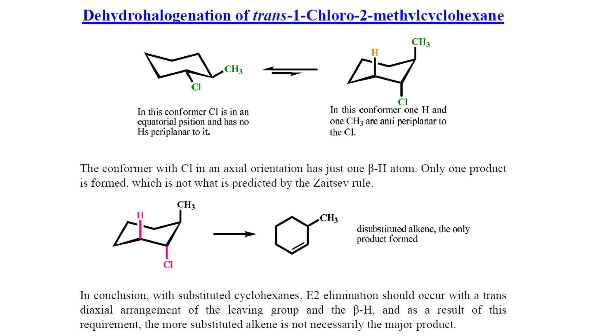 Elimination Reactions-mechanisms and kinetics | PDF