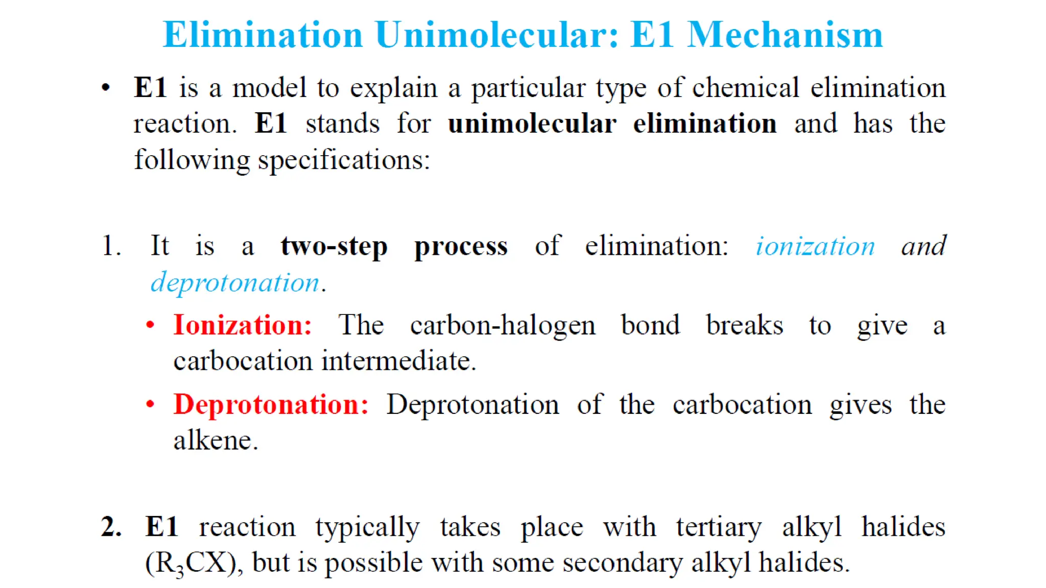 Elimination Reactions-mechanisms and kinetics | PDF