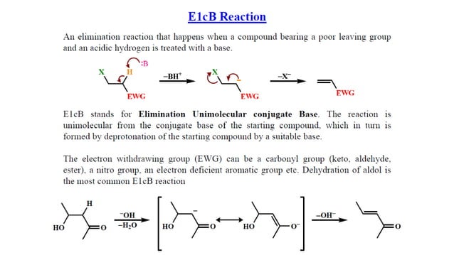 Elimination Reactions-mechanisms and kinetics | PDF