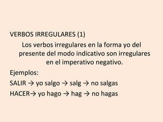 El imperativo en vos | PPT