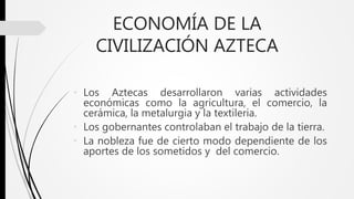 El imperio azteca trabajo | PPTX | Education