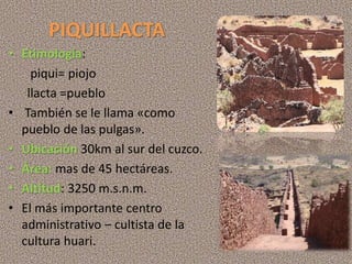 1º Civilización U8º VA: El imperio wari | PPTX