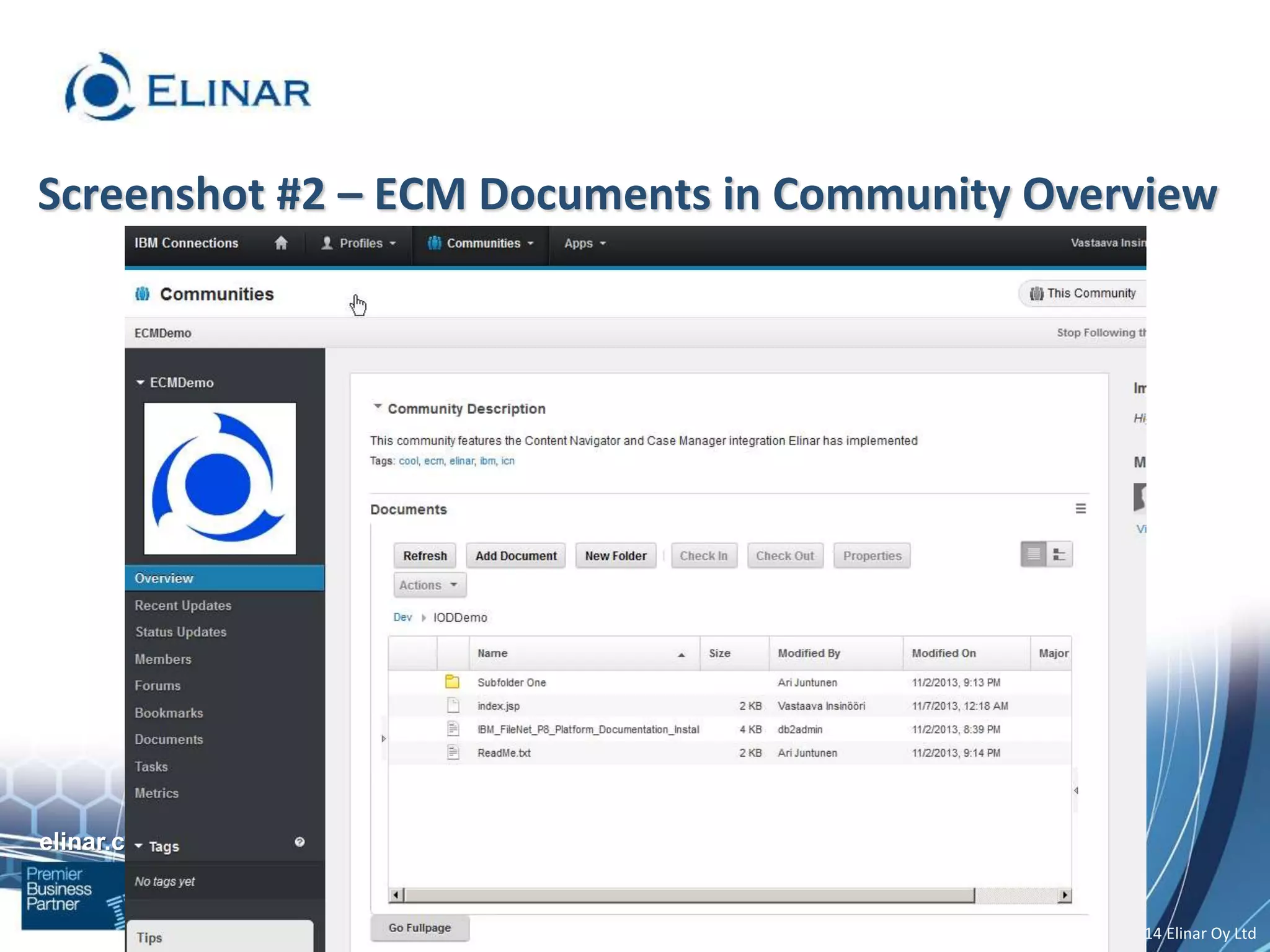 Integrating IBM Connections with ECM using IBM Content Navigator | PPT