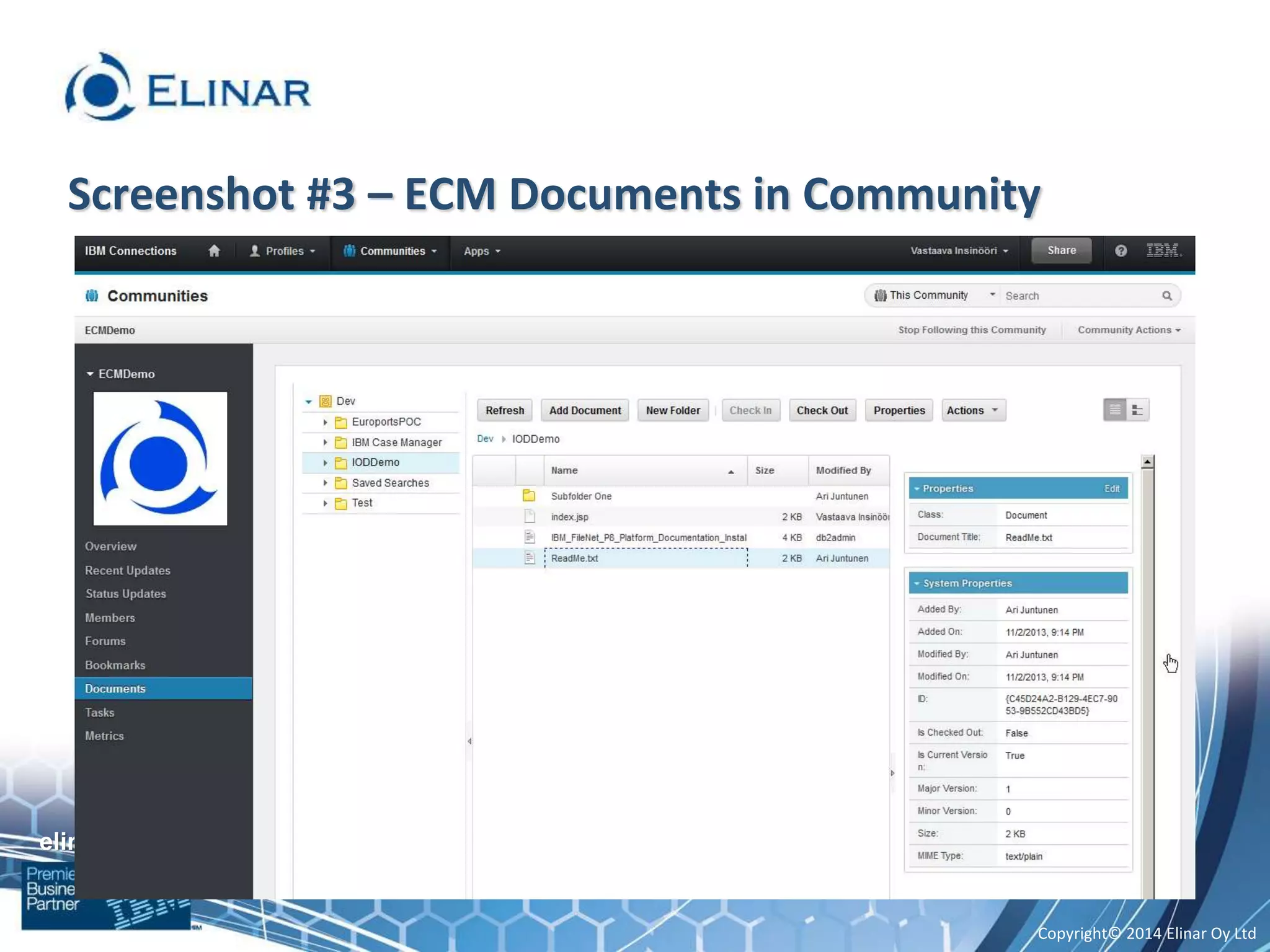 Integrating IBM Connections with ECM using IBM Content Navigator | PPT | Free Download