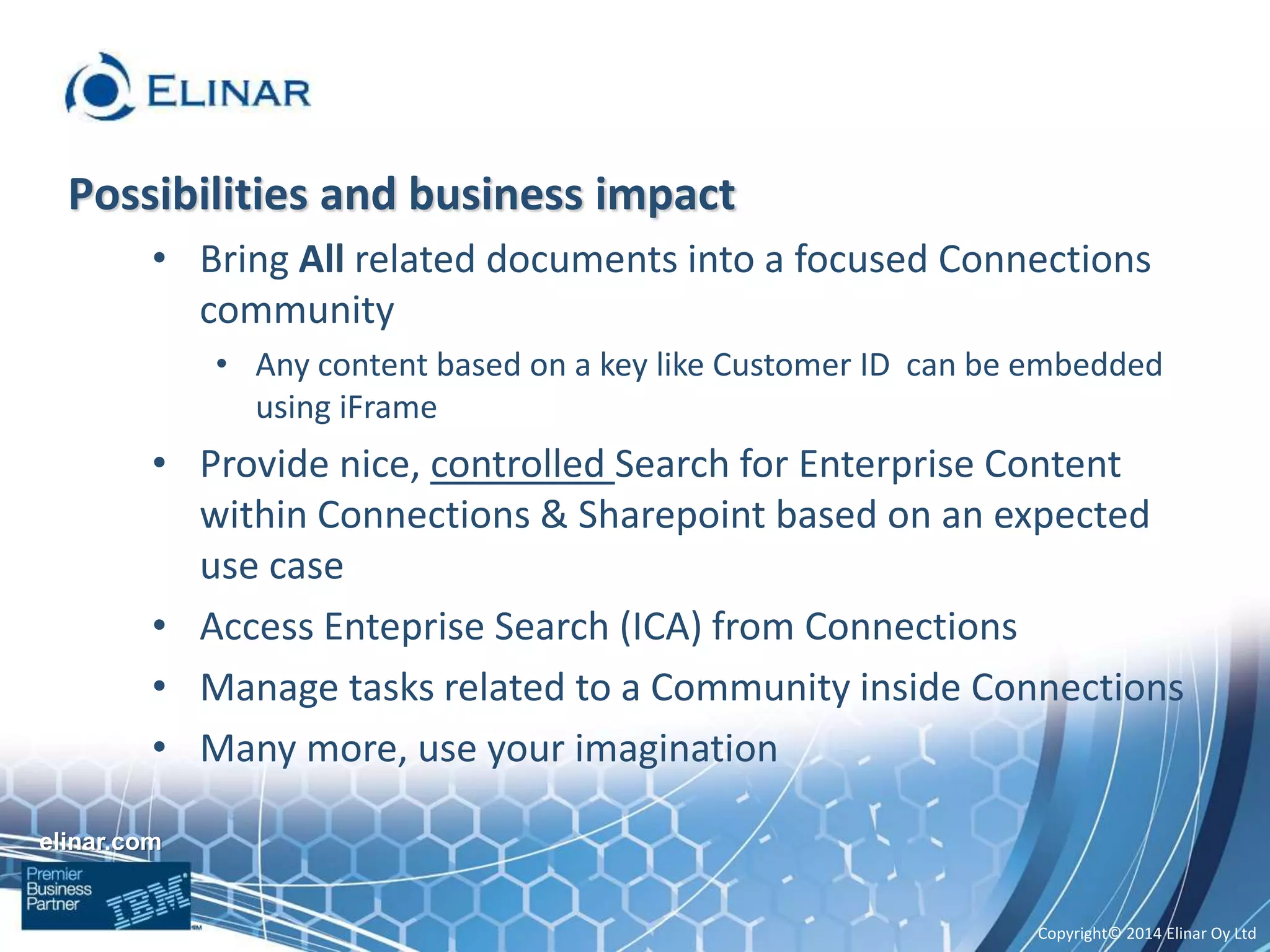 Integrating IBM Connections with ECM using IBM Content Navigator | PPT