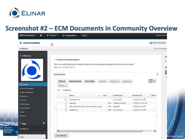 Integrating IBM Connections with ECM using IBM Content Navigator | PPT