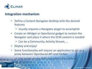 Integrating IBM Connections with ECM using IBM Content Navigator | PPT ...