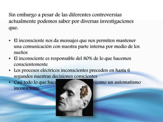 El inconsciente y su representaciones | PPTX