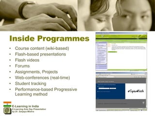 E-Learning in India | PPT | Internet | Computing