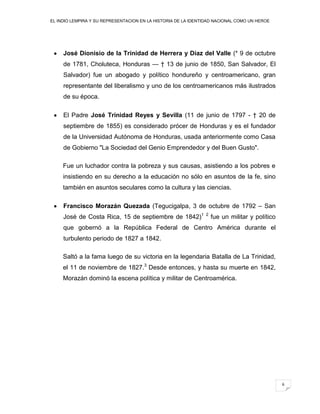 El indio lempira y su representacion en la historia de la identidad ...