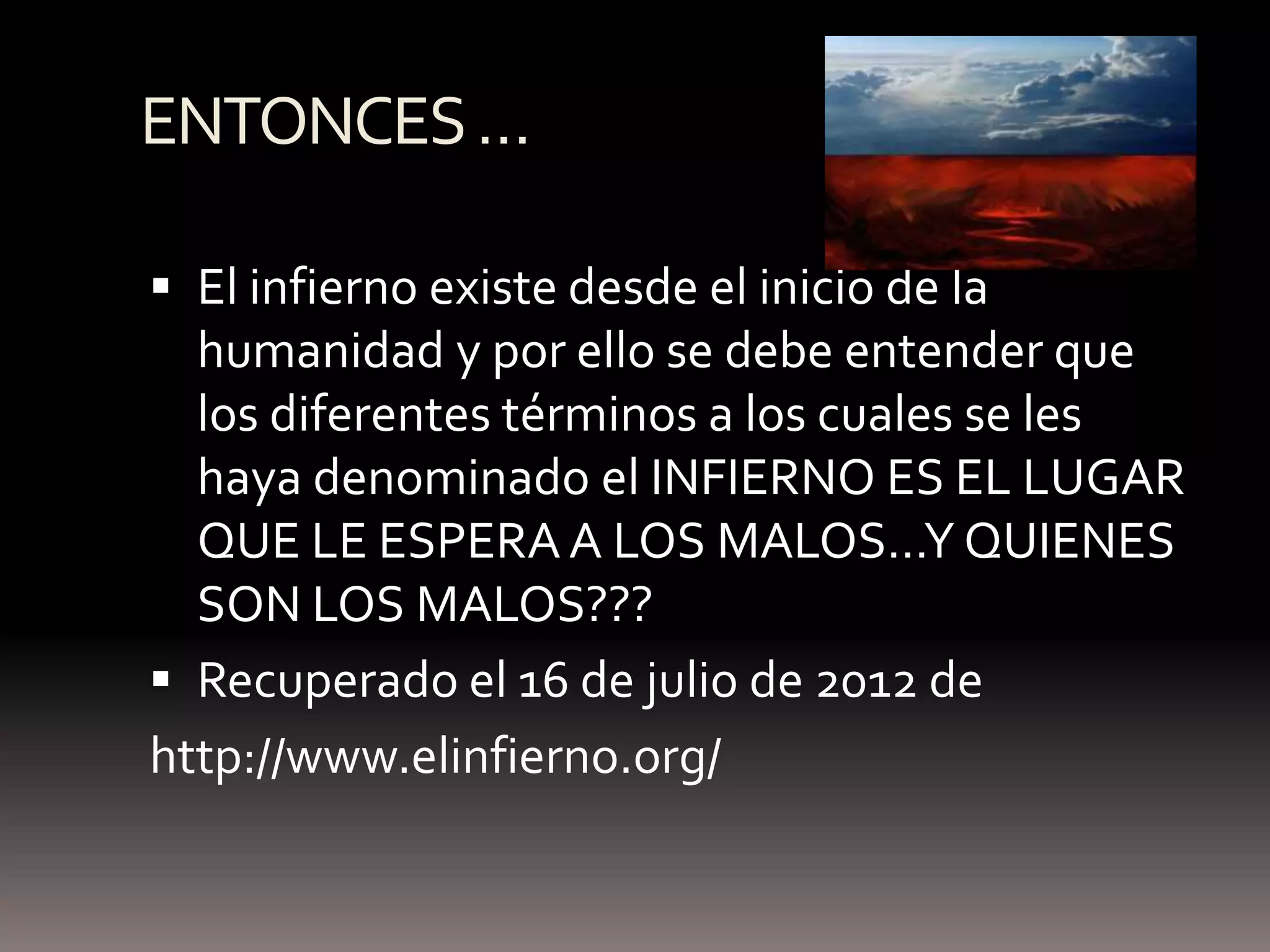 El infierno según el cristianismo | PPSX