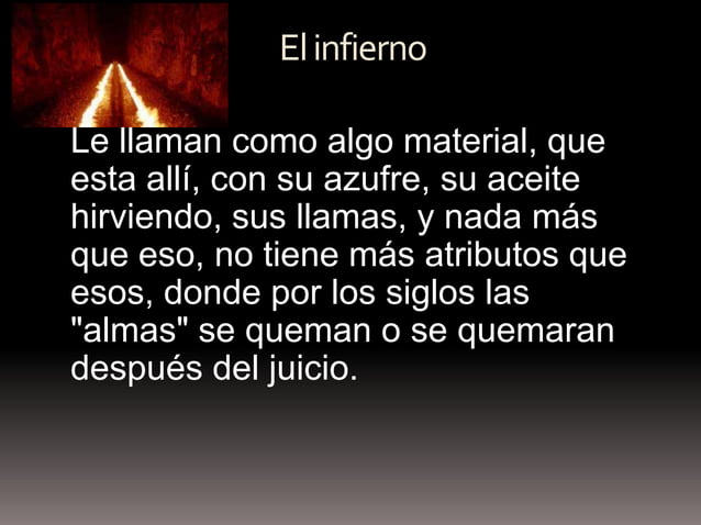El infierno según el cristianismo | PPSX