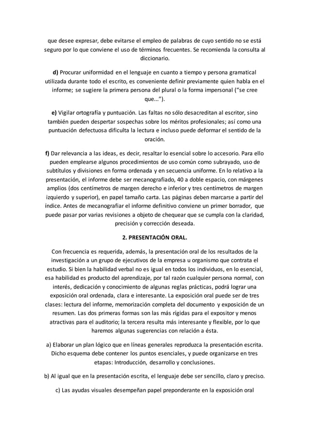 El Informe De Investigación Pdf