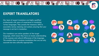 ELINGUISTIC SOLUTIONS TRANSLATIONS SERVICES - Voice Over Language ...