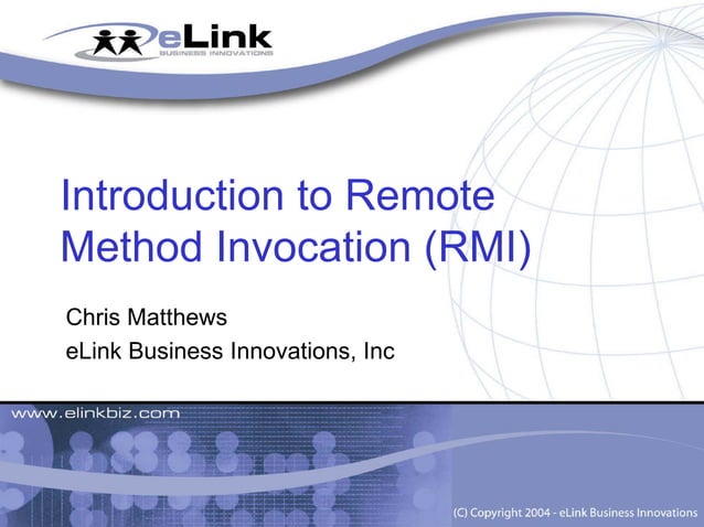 Introduction to Remote Method Invocation (RMI) | PPT