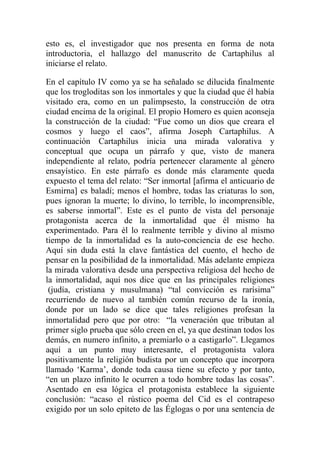 "El inmortal" de Jorge Luis Borges. La deconstrucción de la literatura ...