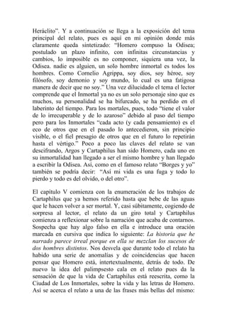 "El inmortal" de Jorge Luis Borges. La deconstrucción de la literatura ...