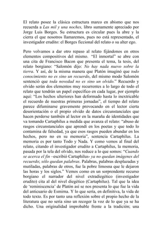 "El inmortal" de Jorge Luis Borges. La deconstrucción de la literatura ...