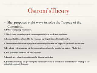 Elinor Ostrom Economics Project. | PDF