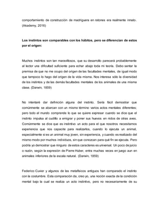 El instinto | DOCX