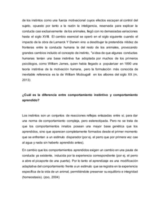 El instinto | DOCX