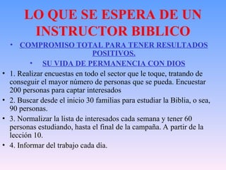 EL INSTRUCTOR BIBLICO Y SU ESTILO DE VIDA.ppt