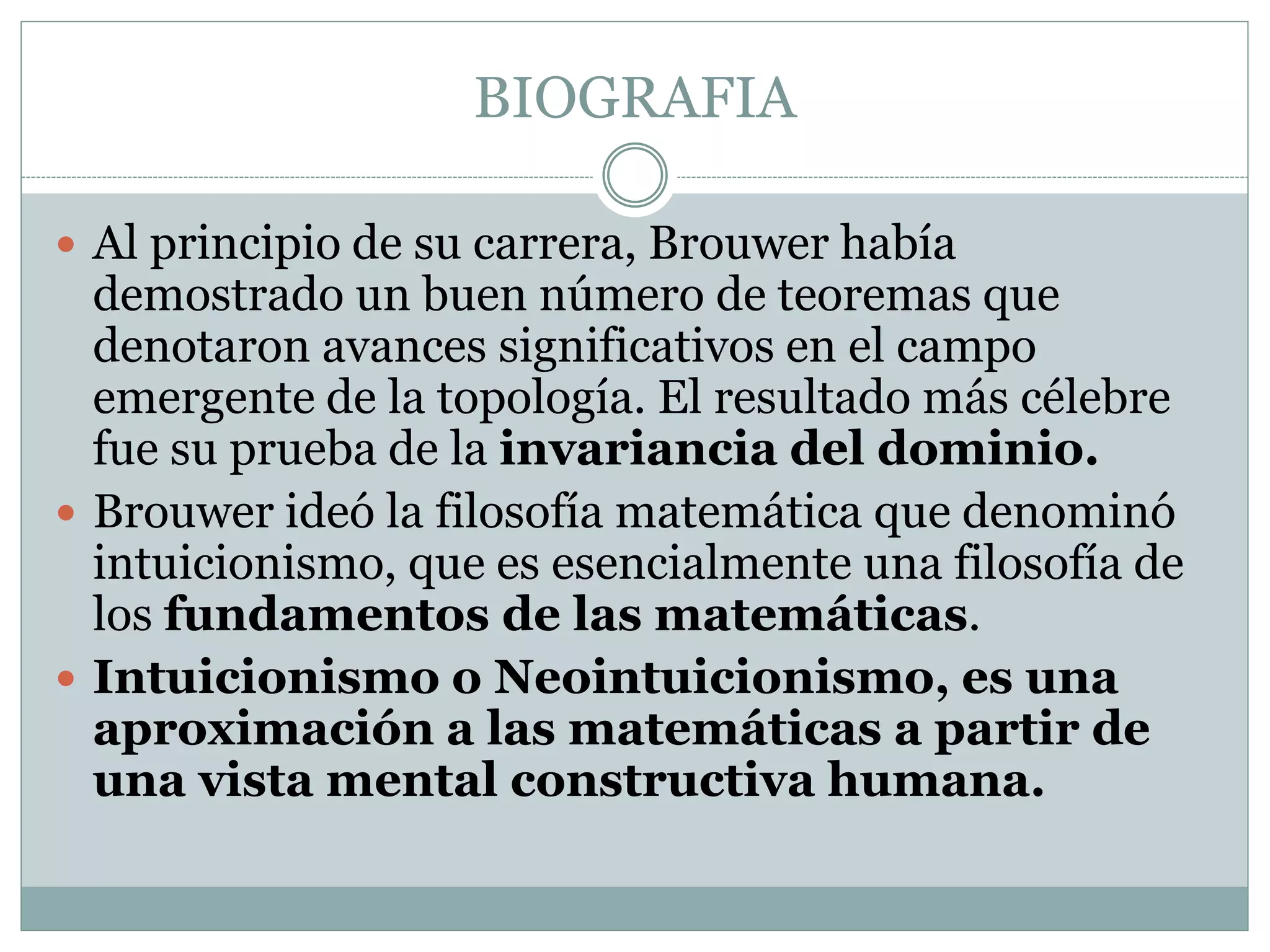 El intuicionismo | PPTX