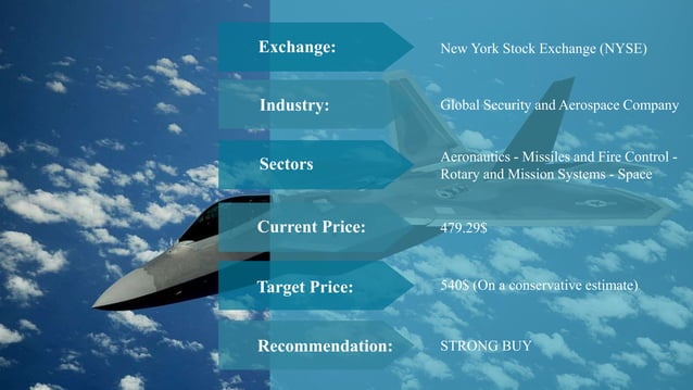 Lockheed Martin Stock Pitch | PPTX | Stocks and Bonds | Personal Investing