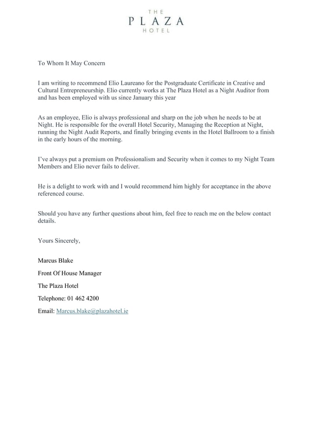Elio Reference Letter The Plaza Hotel 2024.pdf
