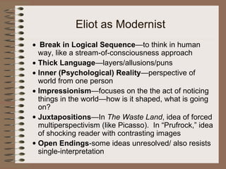 Eliot ppt | PPT