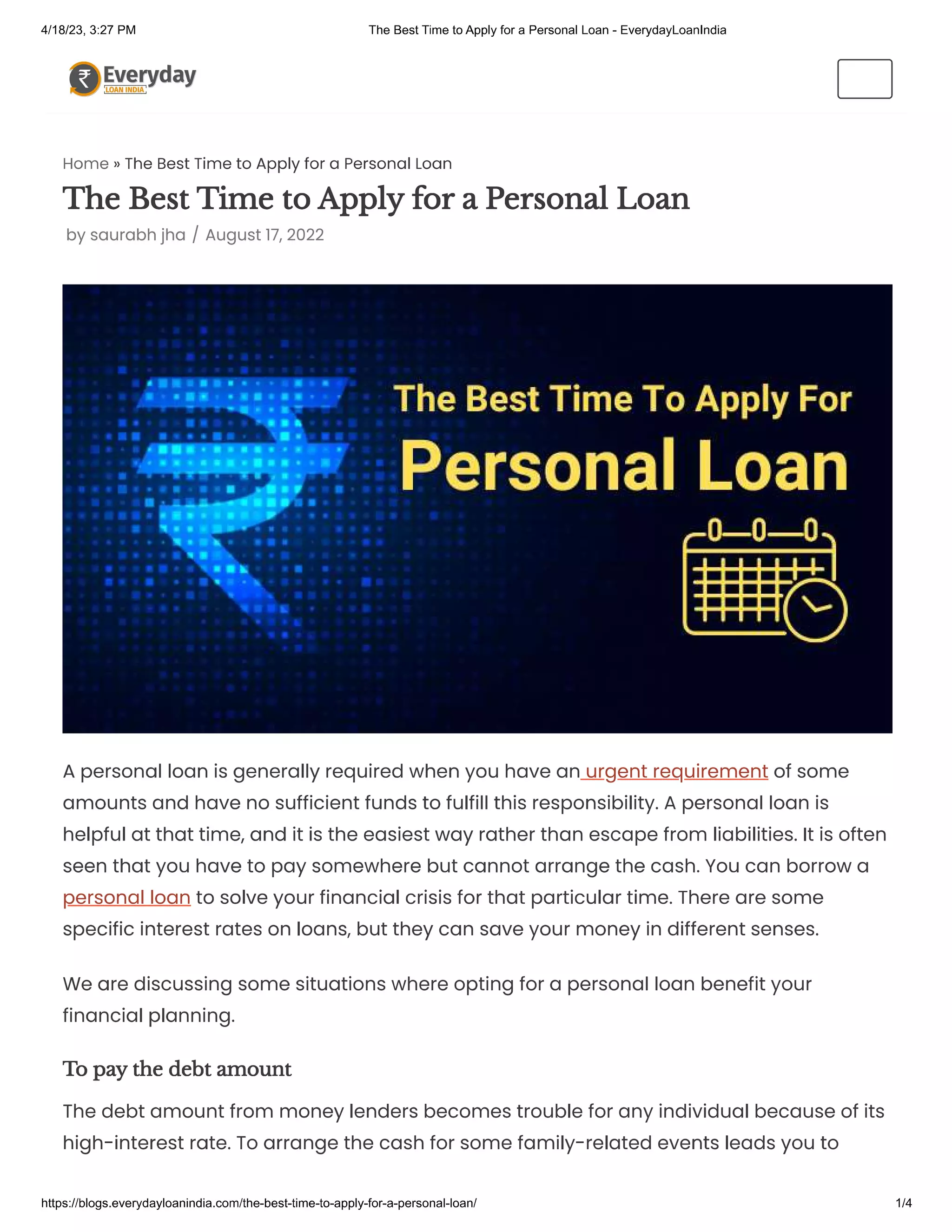 The best Instant Short-Term Personal Loan in Delhi NCR | PDF