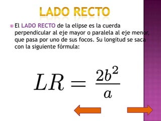 Concepto de elipse y sus elementos | PPTX