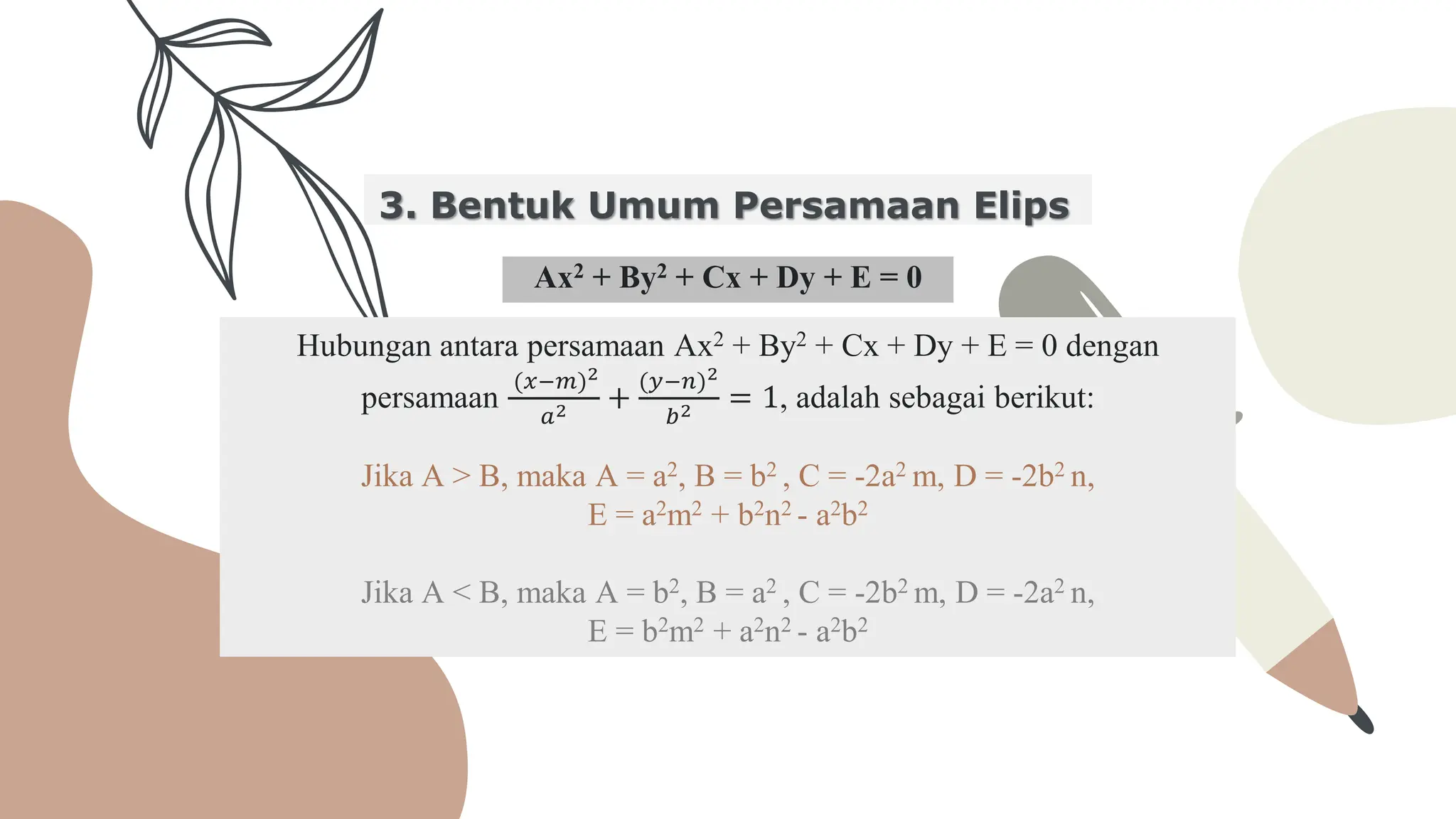 Elips PPT | Mata Kuliah Geometri Analitik | Tadris Matematika IAIN ...