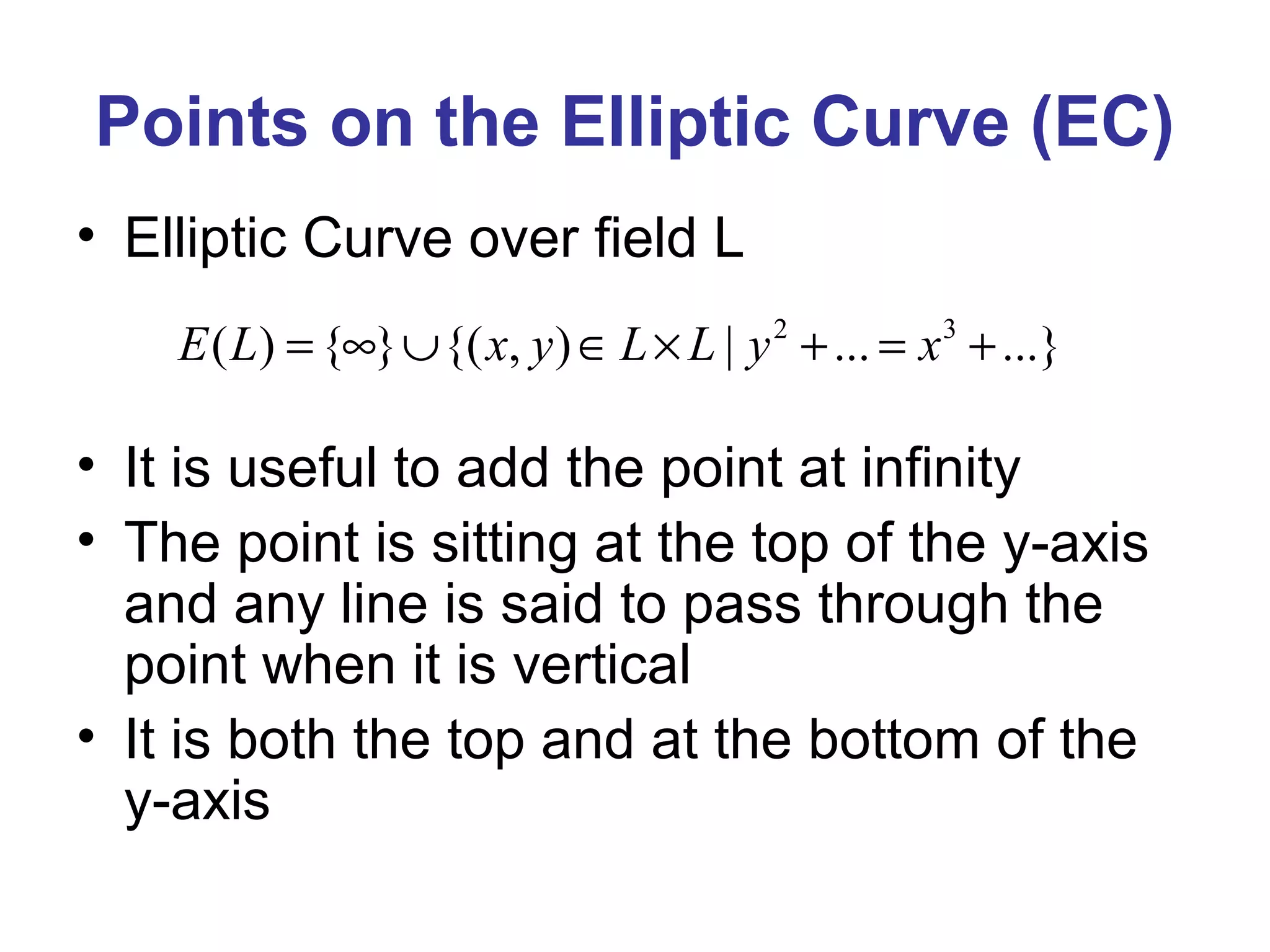 Elliptical curve cryptography | PPT