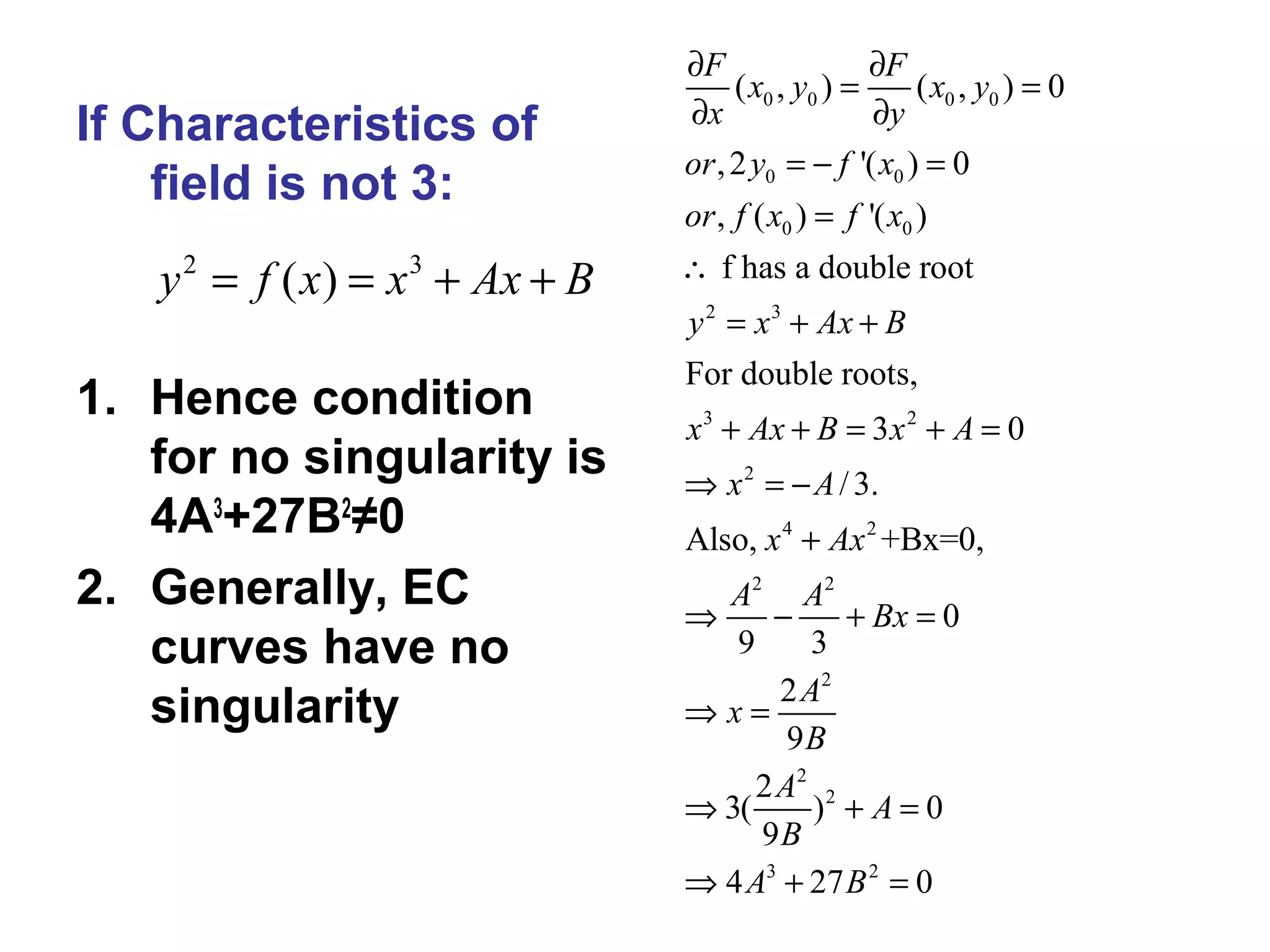 Elliptical curve cryptography | PPT