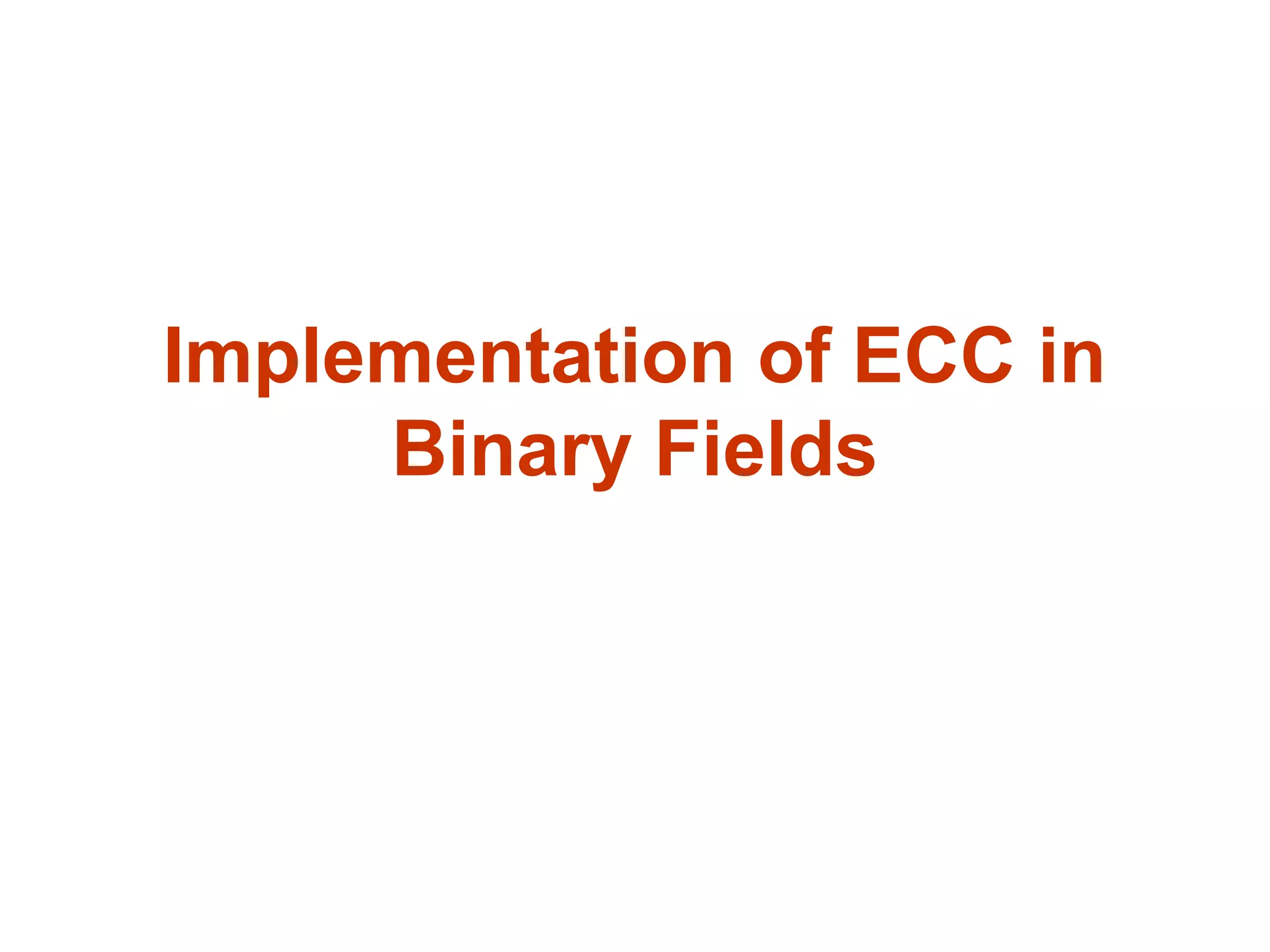 Elliptical curve cryptography | PPT